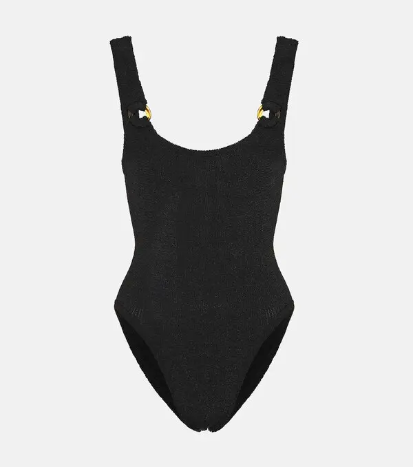 Hunza G Domino One Piece Swimsuit - Black