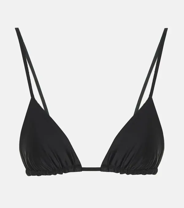 Jade Swim Via Bikini Top - Black
