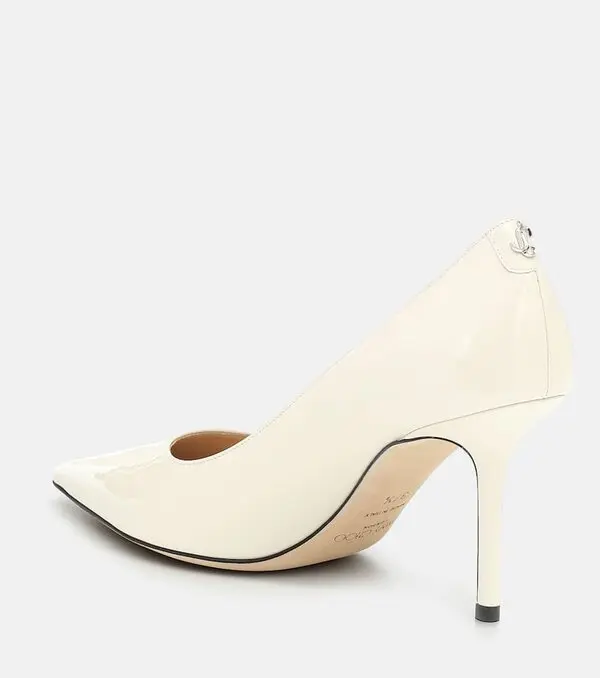 JIMMY CHOO Love 85 Leather Pumps - White