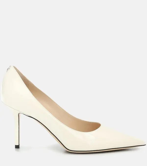 JIMMY CHOO Love 85 Leather Pumps - White