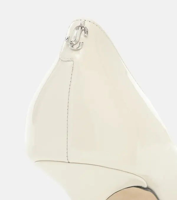 JIMMY CHOO Love 85 Leather Pumps - White
