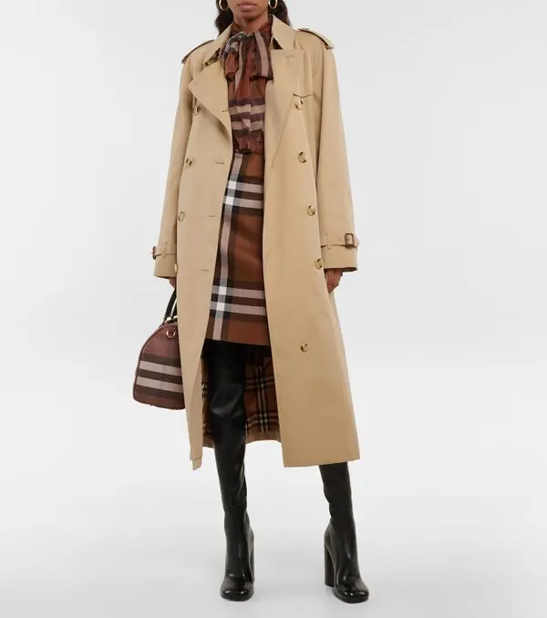 Burberry Cotton Trench Coat - Beige