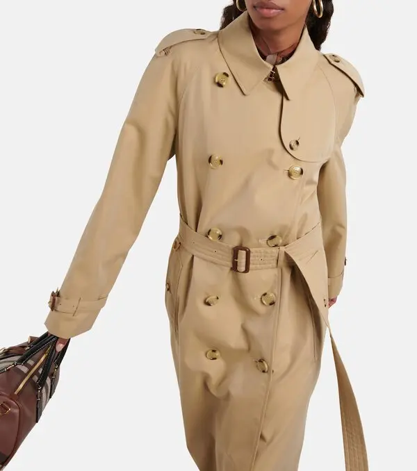 Burberry Cotton Trench Coat - Beige