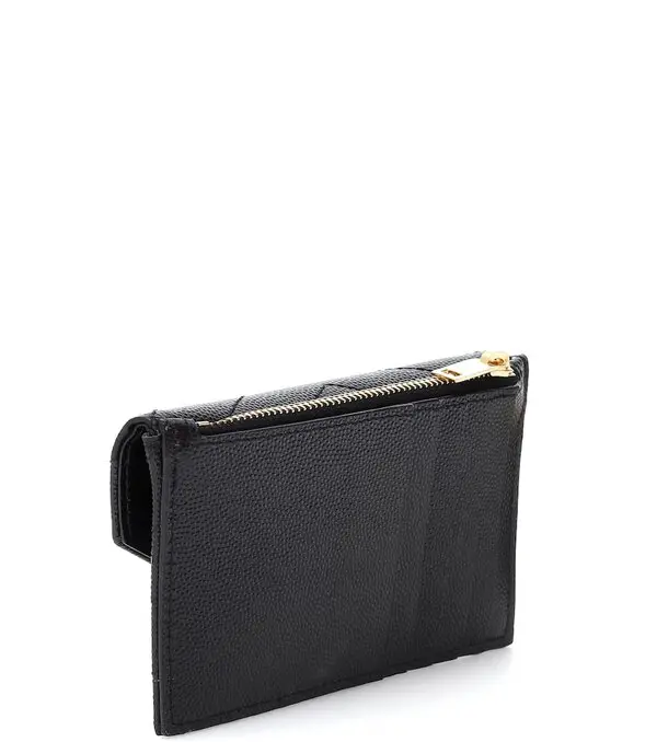 Saint Laurent Envelope Small Leather Wallet - Black