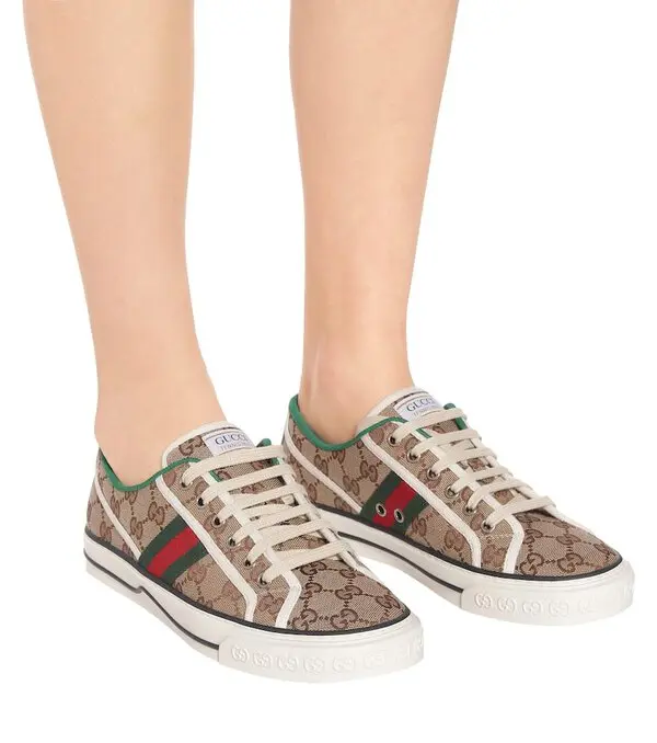 Gucci Tennis 1977 Canvas Sneakers - Beige