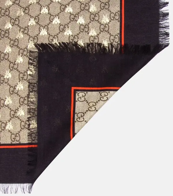 Gucci Gg Silk-blend Scarf