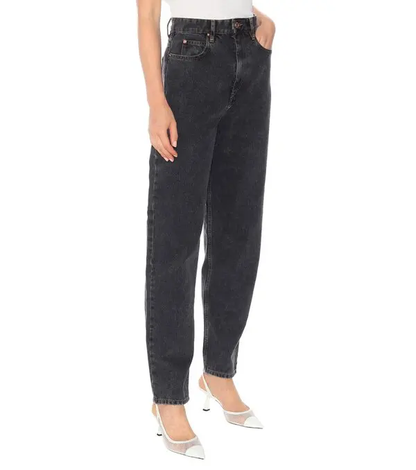 MARANT ETOILE Corsyj High-rise Straight Jeans