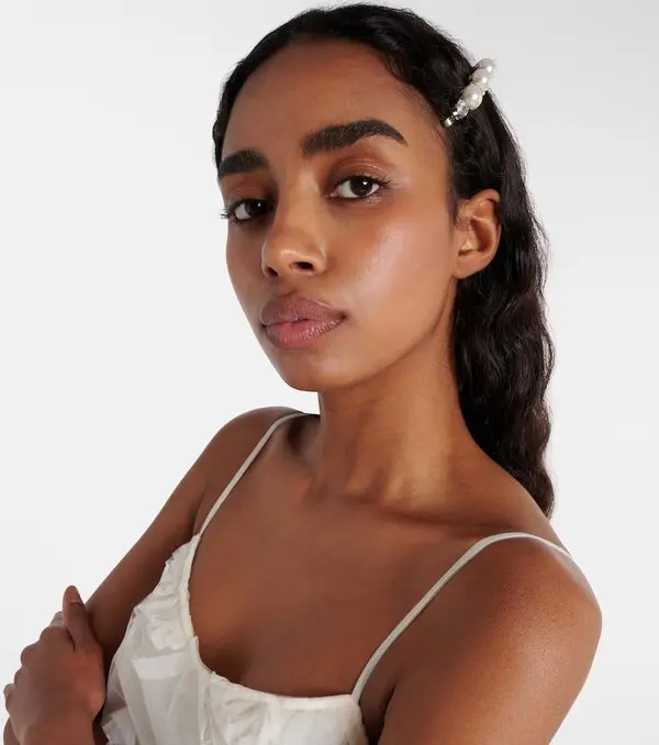 Simone Rocha Faux Pearl And Crystal-embellished Hair Clip