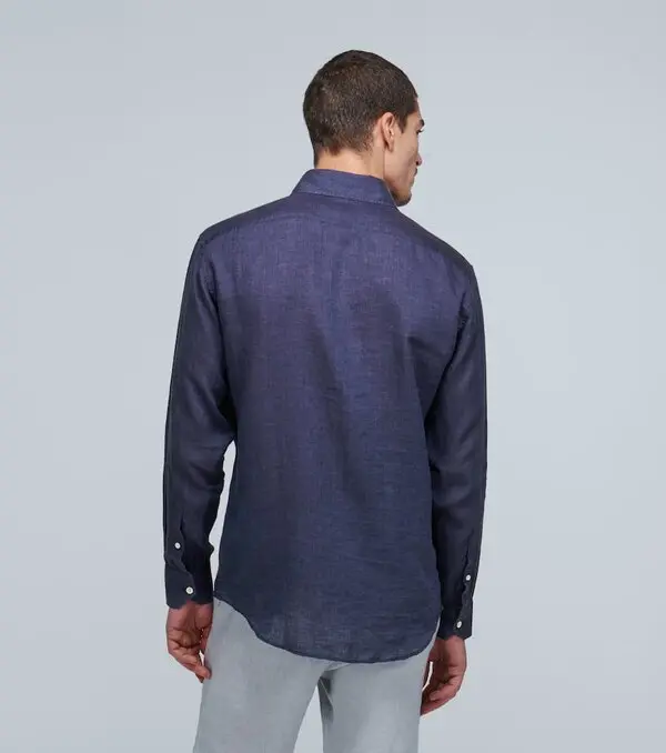 Frescobol Carioca Long-sleeved Linen Shirt
