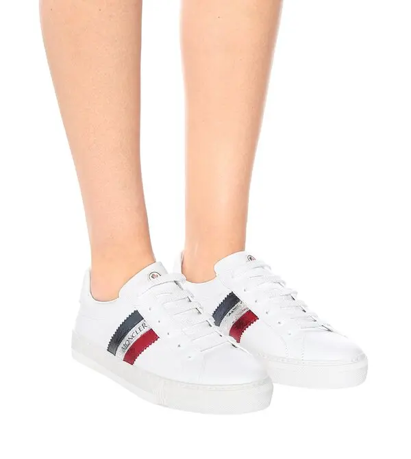 Moncler Ariel Leather Sneakers