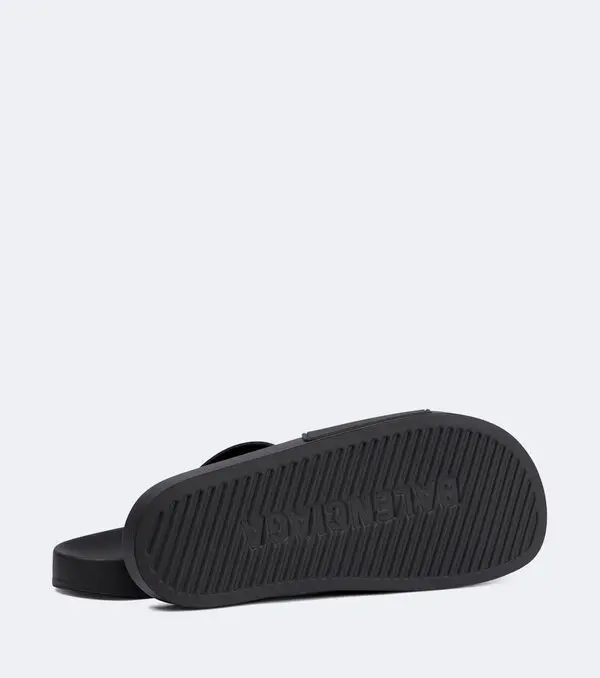 Balenciaga Pool Logo Slides - Black