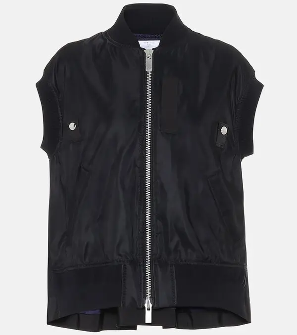 Sacai Nylon Vest - Black