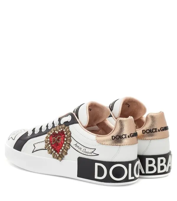 Dolce & Gabbana Portofino Leather Sneakers