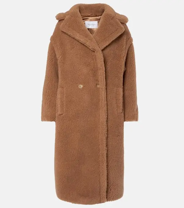 Max Mara Teddy Bear Camel Hair And Silk Coat - Beige