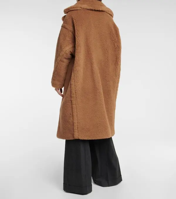 Max Mara Teddy Bear Camel Hair And Silk Coat - Brown