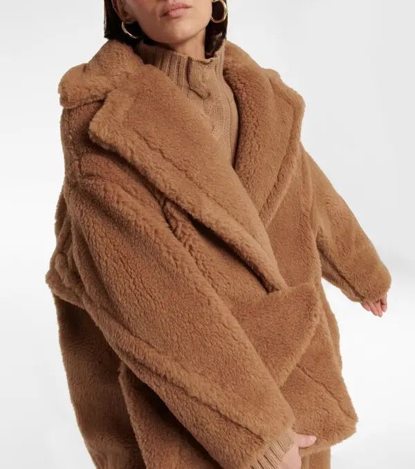 Max Mara Teddy Bear Camel Hair And Silk Coat - Brown