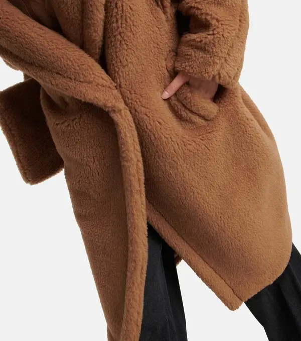 Max Mara Teddy Bear Camel Hair And Silk Coat - Brown