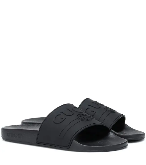 Gucci Logo-embossed Slides
