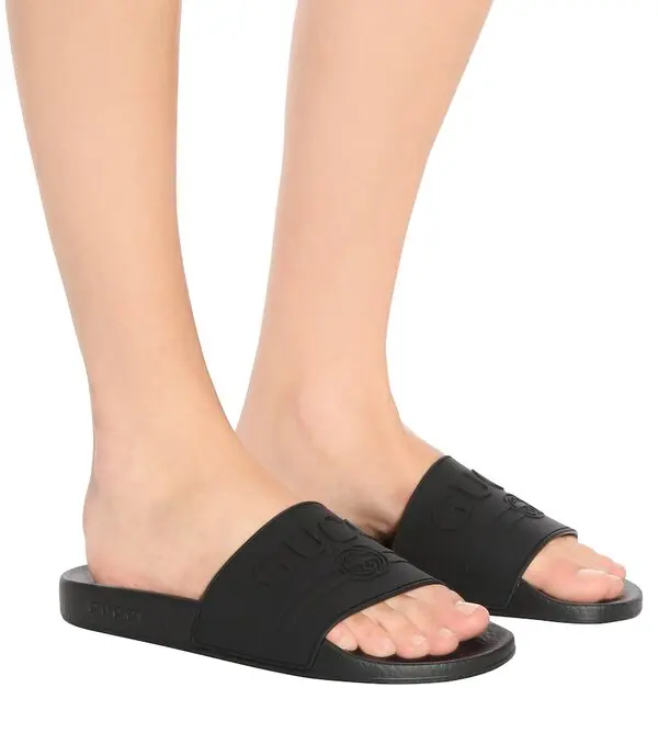 Gucci Logo-embossed Slides