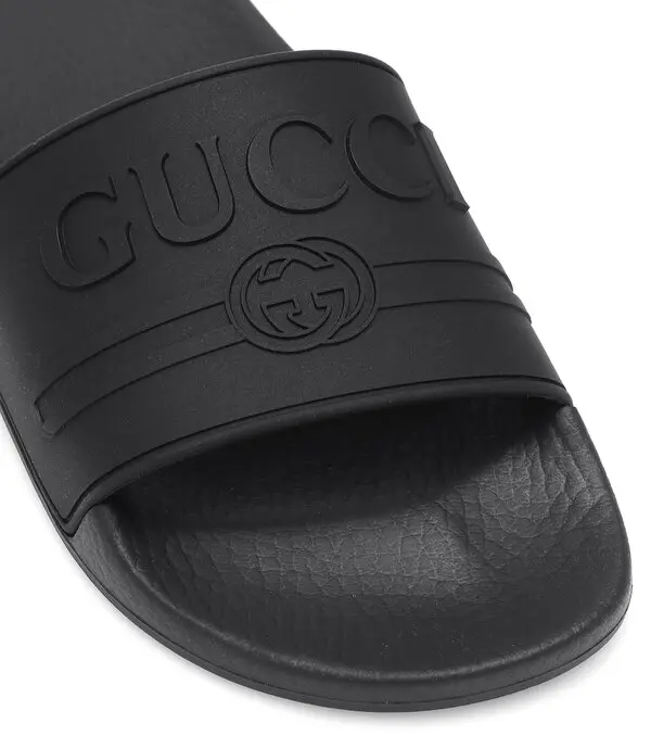 Gucci Logo-embossed Slides