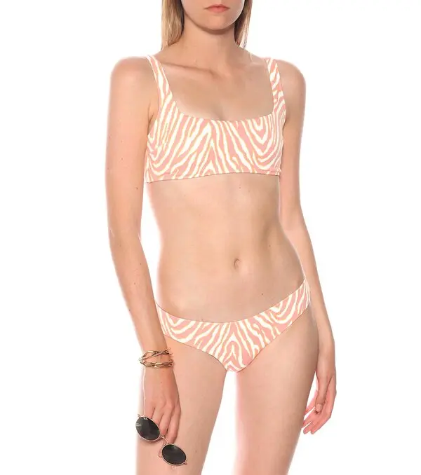 Heidi Klein Cape Town Zebra-print Bikini Bottom