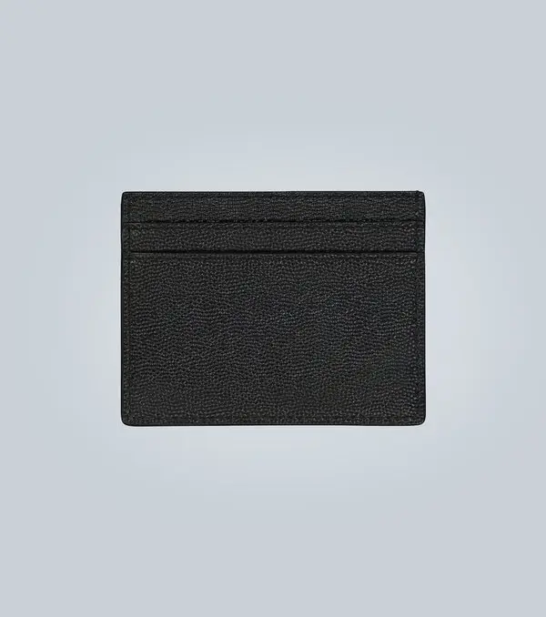 Saint Laurent Leather Card Holder - Black