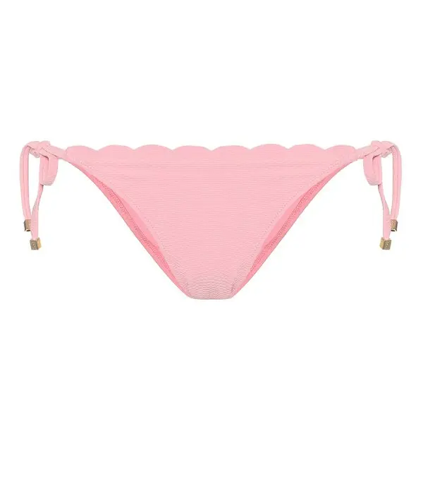 Heidi Klein South Beach Scalloped Bikini Bottom - Pink
