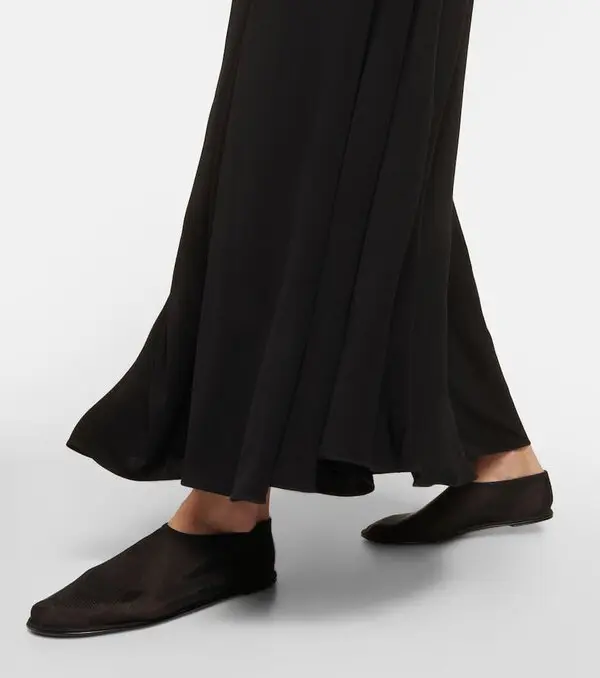 The Row Sock Ballerina Flats - Black | Editorialist