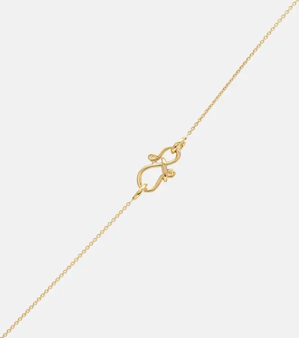 Sophie Bille Brahe 18kt Yellow Diamond Solitaire Necklace