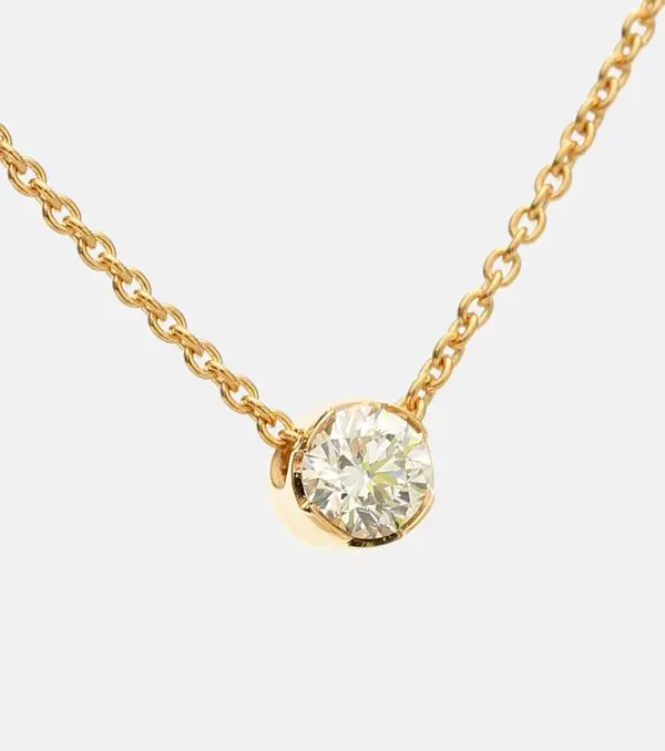Sophie Bille Brahe 18kt Yellow Diamond Solitaire Necklace