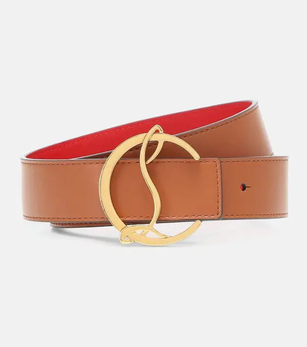 CHRISTIAN LOUBOUTIN Cl Logo Reversible Leather Belt - Multicoloured
