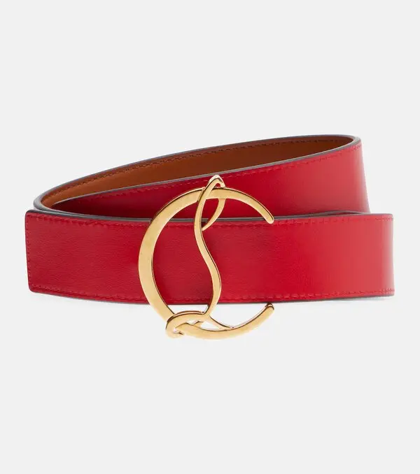 CHRISTIAN LOUBOUTIN Cl Logo Reversible Leather Belt - Multicoloured