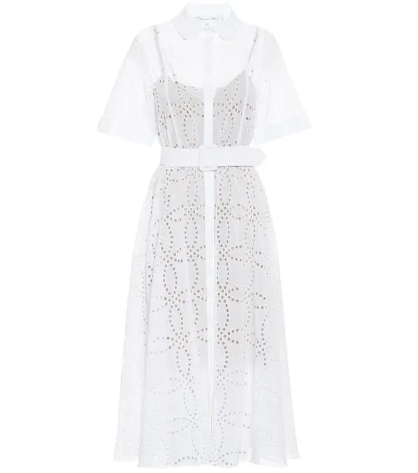 white christmas dresses Eyelet Cotton Dress