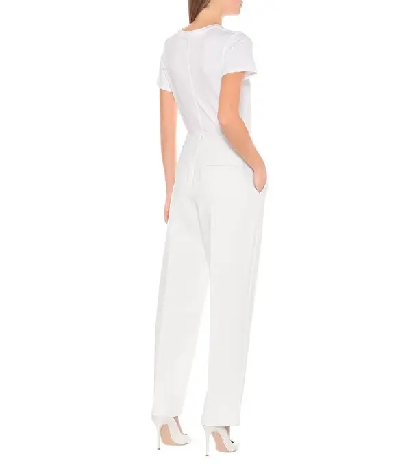 Oscar De La Renta High-rise Wool-blend Cady Pants