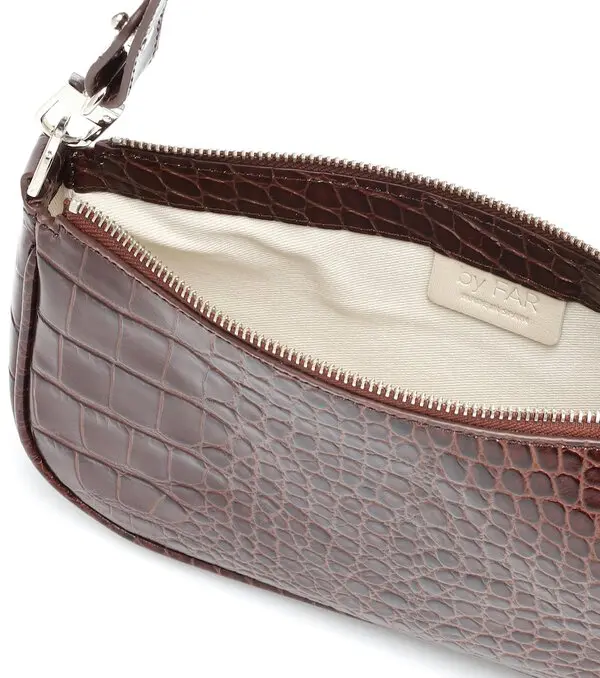 By Far Rachel Leather Shoulder Bag - Brown
