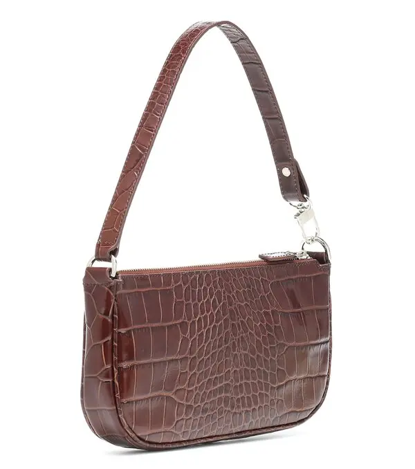 By Far Rachel Leather Shoulder Bag - Brown