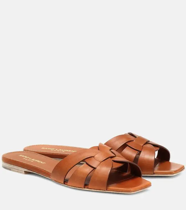 Saint Laurent Tribute Nu Pieds 05 Slides - Brown