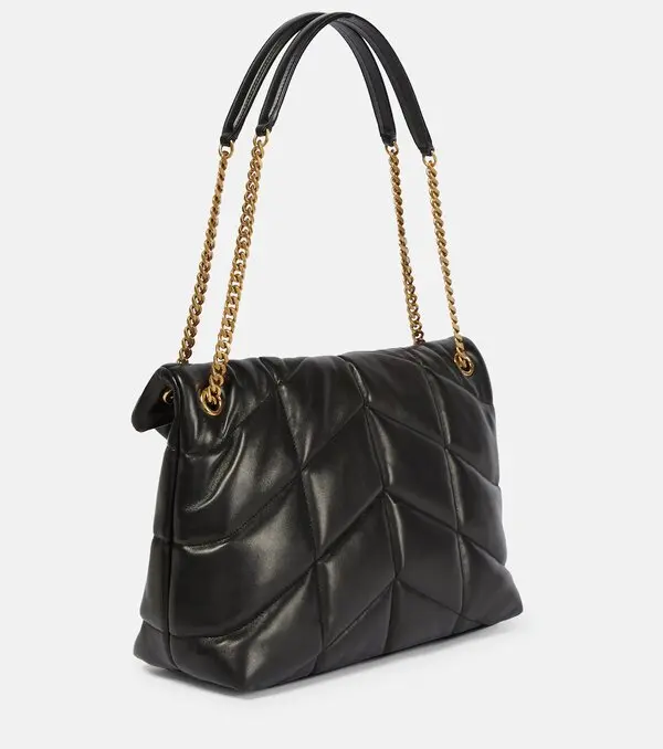 Saint Laurent Puffer Shoulder Bag - Black