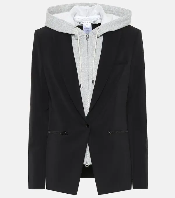 Veronica Beard Scuba Dickey Hooded Jacket