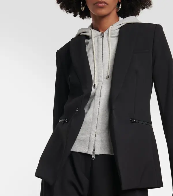Veronica Beard Scuba Dickey Hooded Jacket