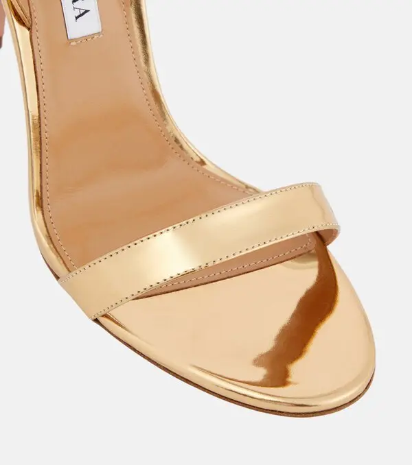 AQUAZZURA So Nude 105 Patent Leather Sandals
