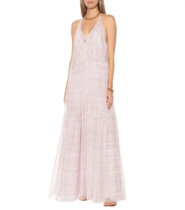 Jacquemus La Robe Mistral Mousseline Dress In Purple - 40% Off |  Editorialist
