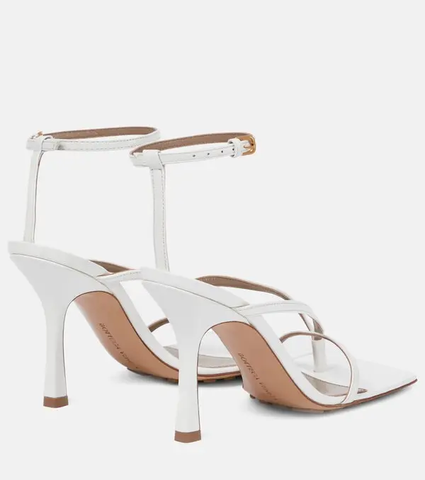 Bottega Veneta Stretch Leather Sandals - White