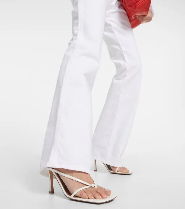 Bottega Veneta Stretch Leather Sandals - White