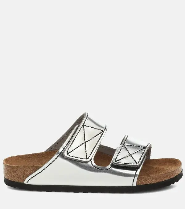 Proenza Schouler X Birkenstock Metallic Leather Slides