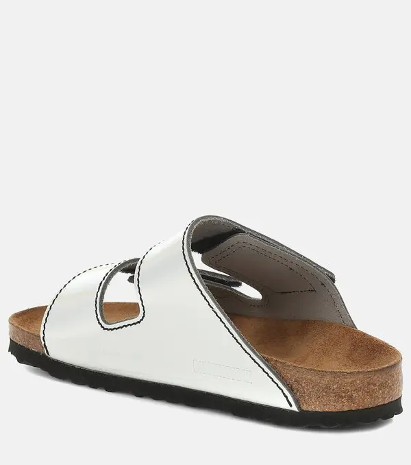Proenza Schouler X Birkenstock Metallic Leather Slides