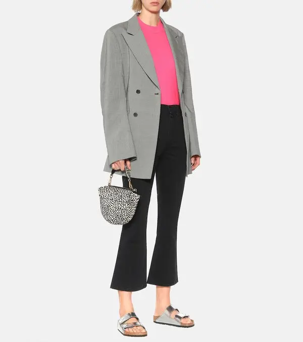 Proenza Schouler X Birkenstock Metallic Leather Slides