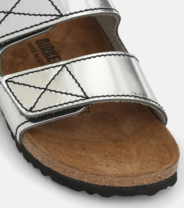 Proenza Schouler X Birkenstock Metallic Leather Slides
