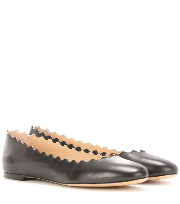 Chloé Lauren Leather Ballet Flats
