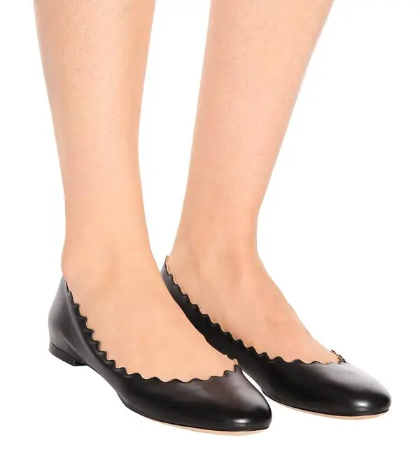 Chloé Lauren Leather Ballet Flats